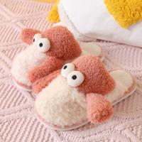China Cartoon cute sheep shape cheap bedroom slippers winter warm thicken soft plush couple home indoor shoes for sale