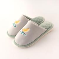 China Autumn and winter home slippers female cute fruit plush indoor non-slip couple warm  high quality bedroom shoes for sale