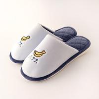 China Autumn and winter home slippers female cute fruit plush indoor non-slip couple warm  high quality bedroom shoes for sale