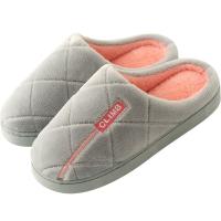 China Hot selling warm home slippers women winter fashion soft fluffy non-slip couple bedroom shoes wholesale for sale