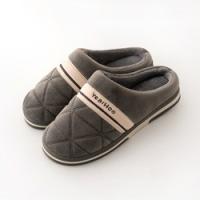 China Autumn winter indoor men and women non-slip warm home thick-soled slippers half-pack couple household shoes for sale