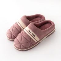 China Autumn winter indoor men and women non-slip warm home thick-soled slippers half-pack couple household shoes for sale