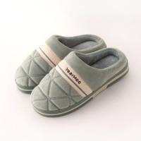 China Autumn winter indoor men and women non-slip warm home thick-soled slippers half-pack couple household shoes for sale