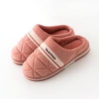 China Autumn winter indoor men and women non-slip warm home thick-soled slippers half-pack couple household shoes for sale