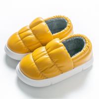 China Custom slippers new female winter plush lining warm couple waterproof non-slip home indoor shoes in stock for sale