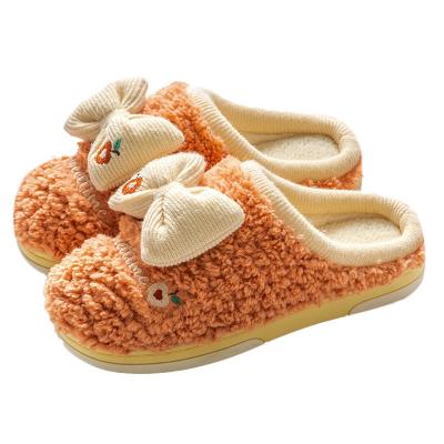 China High quality custom 2021 new winter closed toe ladies slippers indoor and outdoor thermal cheap bedroom shoes for sale