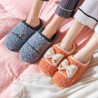 China Home Comfort Warm slippers hot sale cute winter Thick Bottom Hard-Wearing and anti-slip household shoes women for sale