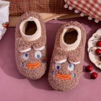 China New Design Slippers Women Winter Cute Cartoon Fashion Trend Students Girls Home Plush Bag Heel Slippers Men for sale