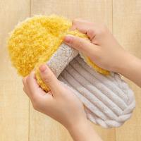 China Plush Slippers Thick Bottom Warm Soft Home Women Home Winter Couple Style Simplicity Anti-Slip House Shoes Men for sale