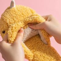 China Cartoon Triceratops Slippers Winter Couple Style Indoor Plush Warm Soft Bottom Home Indoor women closed shoes for sale