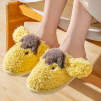 China 2021 Cartoon Slippers Women Cute Plush Warm Soft Home Thick Bottom Indoor Winter House Shoes Men Wholesale chunky shoes for sale