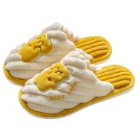China High quality winter indoor slippers female cute breathable fabric couple style home warm bedroom shoes supplier for sale
