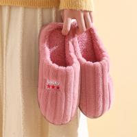 China Custom women autumn winter warm home slippers indoor and outdoor couple style Breathable bedroom shoes for sale