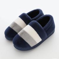 China New design simple style warm slippers women winter models 2021 non-slip soft plush couple bedroom shoes for sale