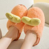 China 2021 new design ladies winter indoor and outdoor warm household shoes TPR material soft sole slippers with best price for sale