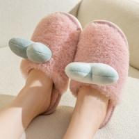China High quality winter warm cheap bedroom slippers female lightweight cute cartoon custom home shoes in stock for sale