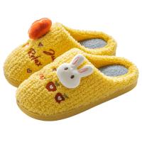 China Cheap bowknot and rabbit cartoon shape bedroom closed toe slippers Couple Style non-slip household shoes women for sale