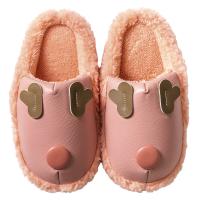 China Custom Slippers Women Winter Cartoon closed toe Home Waterproof upper Soft Bottom indoor Anti-Slip House Men for sale