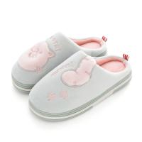 China 2021 new design cute cat slippers female winter warm cartoon couple thick bottom non-slip home indoor shoes for sale