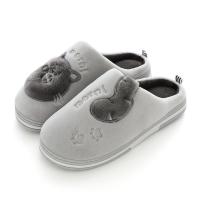 China 2021 new design cute cat slippers female winter warm cartoon couple thick bottom non-slip home indoor shoes for sale