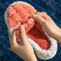 China Winter Slippers Home Women Indoor Couple Style Thick Bottom Warm Anti-Slip Plush Closed Toe House Men TOTOSN for sale