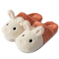 China Slippers Women Autumn Winter Home Soft Bottom Couple Style Cartoon Cute Rabbit Indoor Anti-Slip Plush House Men for sale