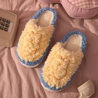 China Women Slippers Indoor Home Soft Bottom Anti-Slip Autumn Winter Couple Style Cartoon Cute Plush Warm Men Warm for sale