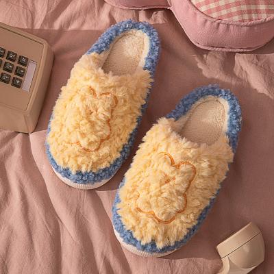 China Women Slippers Indoor Home Soft Bottom Anti-Slip Autumn Winter Couple Style Cartoon Cute Plush Warm Men Warm for sale
