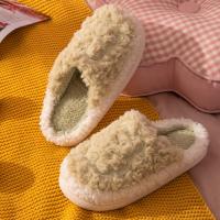China Women Slippers Indoor Home Soft Bottom Anti-Slip Autumn Winter Couple Style Cartoon Cute Plush Warm Men Warm for sale