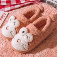 China Custom female new design fashion Doraemon Cartoon Slippers Thick Bottom Anti-Slip House Indoor Shoes winter for sale