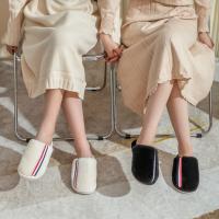 China Custom new female winter delicate plush Household shoes hot sale cheap bedroom slippers for women and male for sale