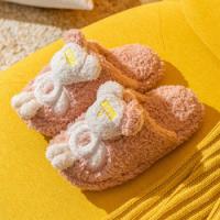 China Wholesale high quality breathable warm plush home shoes ladies solid color winter slippers with best price for sale