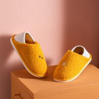 China 2021 hot sale autumn winter slippers elastic wrap heel warm Breathable and Sweat-Absorbent bedroom shoes for sale