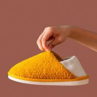 China 2021 hot sale autumn winter slippers elastic wrap heel warm Breathable and Sweat-Absorbent bedroom shoes for sale