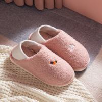 China 2021 hot sale autumn winter slippers elastic wrap heel warm Breathable and Sweat-Absorbent bedroom shoes for sale