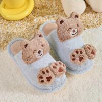 China Factory wholesale supply indoor and outdoor warm winter house shoes fashion cartoon bear shape women slippers for sale