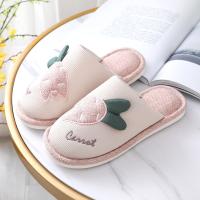 China new autumn slippers for men and women keep warm cute cartoon home indoor non-slip new couple slipper in stock for sale