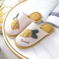China new autumn slippers for men and women keep warm cute cartoon home indoor non-slip new couple slipper in stock for sale