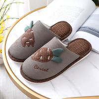 China new autumn slippers for men and women keep warm cute cartoon home indoor non-slip new couple slipper in stock for sale