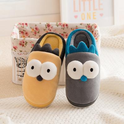 China Wholesale children autumn winter warm slippers boys and girls cute cartoon non-slip thick bottom baby home indoor s for sale