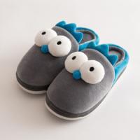 China Wholesale children autumn winter warm slippers boys and girls cute cartoon non-slip thick bottom baby home indoor s for sale