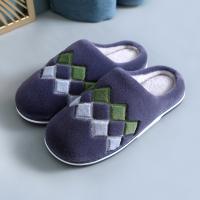 China 2021 New Design soft Plush Warm Breathable Slippers Thick bottom Non-Slip couple Winter Home indoor chunky shoes for sale