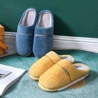China Wholesale  New Design 2021 winter Cartoon Plush Slippers women Cute Warm Anti-slip couple Home Indoor Shoes for sale