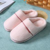 China Wholesale  New Design 2021 winter Cartoon Plush Slippers women Cute Warm Anti-slip couple Home Indoor Shoes for sale