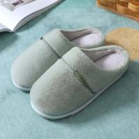 China Wholesale  New Design 2021 winter Cartoon Plush Slippers women Cute Warm Anti-slip couple Home Indoor Shoes for sale