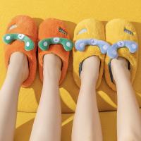China Wholesale Cute Slippers Autumn Winter Home Indoor Warm Soft Thick Bottom Non-Slip Cartoon Plush House Shoes women closed shoes for sale