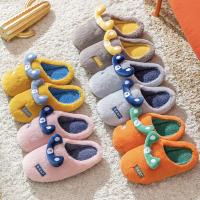 China Wholesale Cute Slippers Autumn Winter Home Indoor Warm Soft Thick Bottom Non-Slip Cartoon Plush House Shoes women closed shoes for sale