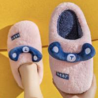 China Wholesale Cute Slippers Autumn Winter Home Indoor Warm Soft Thick Bottom Non-Slip Cartoon Plush House Shoes women closed shoes for sale