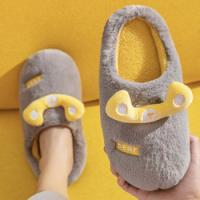 China Wholesale Cute Slippers Autumn Winter Home Indoor Warm Soft Thick Bottom Non-Slip Cartoon Plush House Shoes women closed shoes for sale
