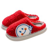 China Home Indoor Slippers Women Winter Cartoon Plush Thick Bottom Warm Couple Style Cute House Non-Slip Shoes Men for sale
